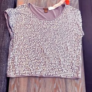 Copper Key | Tops | Sequined Top Freshly Dry Cleaned | Poshmark